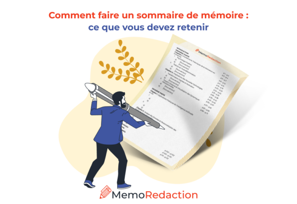 Comment faire un sommaire de mémoire ? - Exemple 🏻