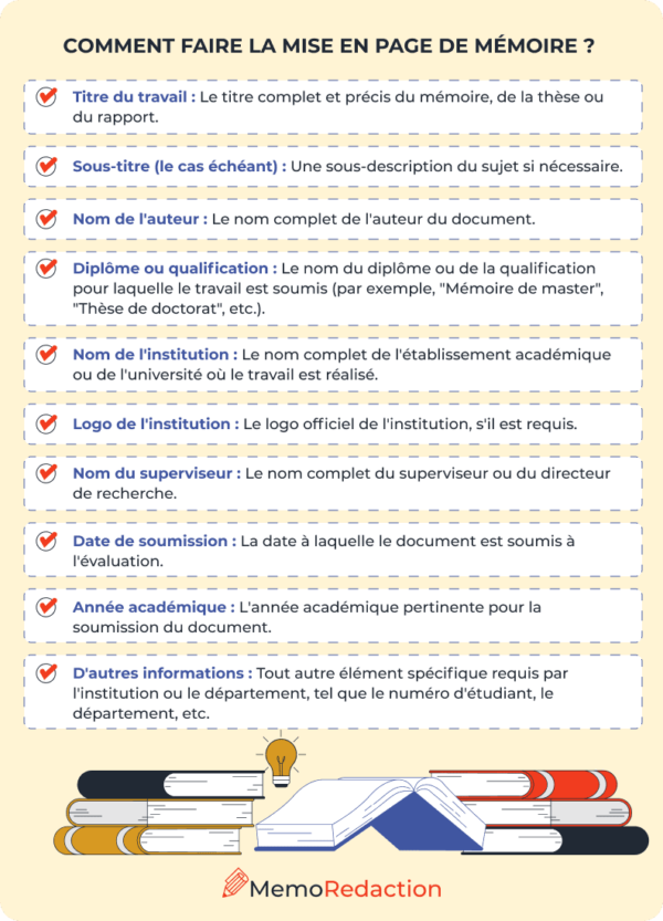 Faire la mise en page mémoire : règles + exemples ️